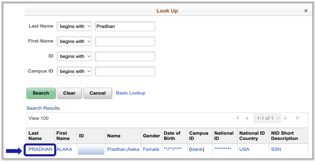 Search for Faculty Member | SPSCC Support